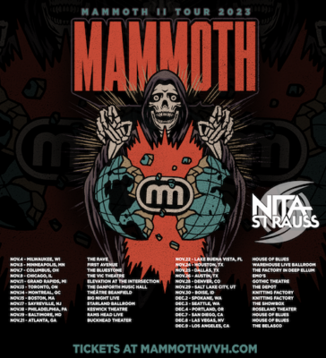 MAMMOTH WVH ANNOUNCES HEADLINE TOUR SCHEDULED TO BEGIN THIS FALL IN ...